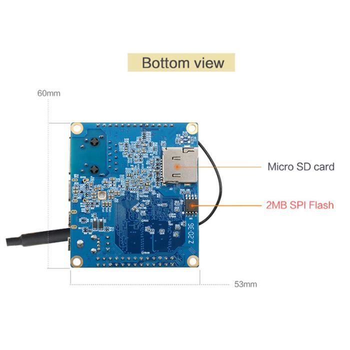 For Orange Pi Zero2 H616 1G DDR3 Development Board+Case EU Plug ...