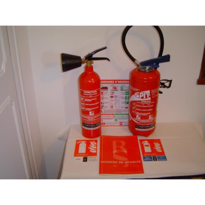 KIT PROFESSIONNEL 2 EXTINCTEURS - Cdiscount Bricolage