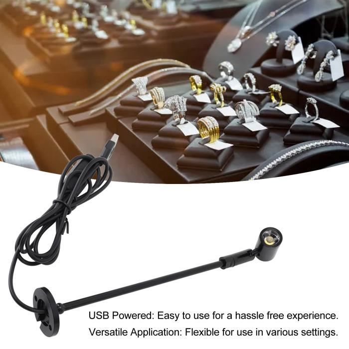 Fdit Projecteur d’armoire debout Projecteur De Vitrine De Bijoux LED ...