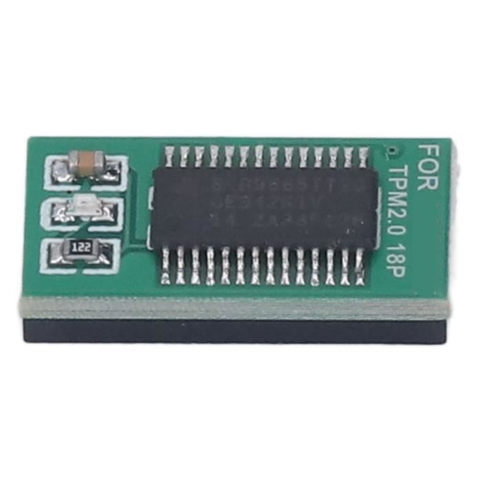 Module TPM 2.0 18 broches Module de sécurité TPM 2.0, Processeur ...