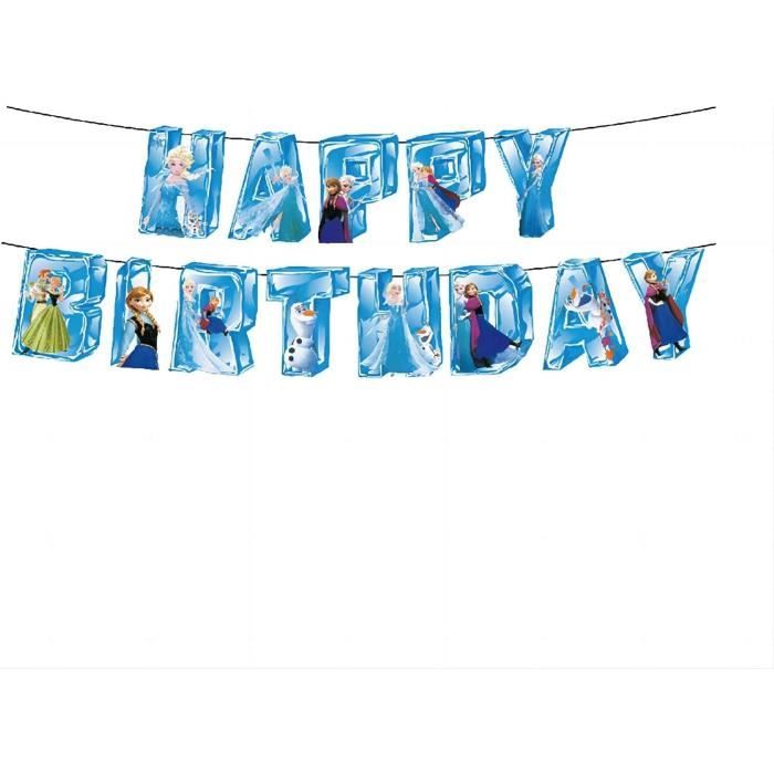 Kit De Décoration De Fête D'Anniversaire La Reine Des Neiges Avec ...