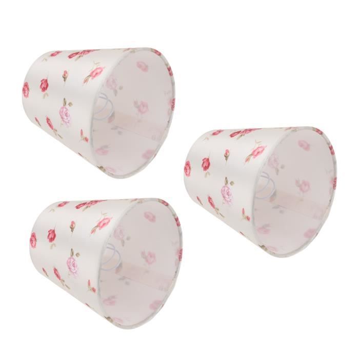 EJ.life E14 Lampshade, Small Flower Fabric Lampshade for Wall Lamp for ...