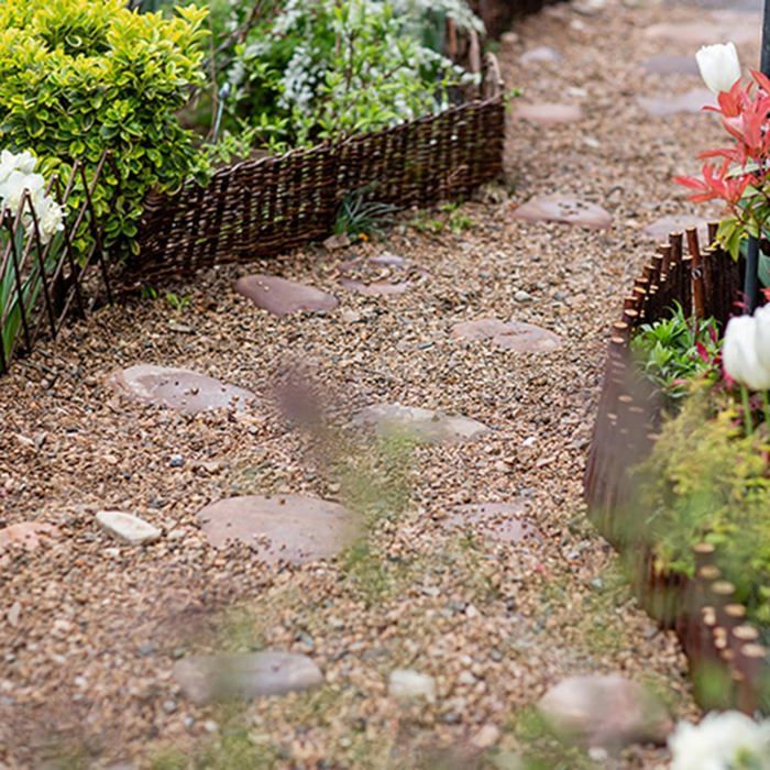Bordure En Saule Tissé Naturel, Paysage Bordure Bordure, Décoratif ...