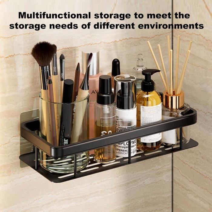 Etagere Sans Percer Étagère Salle De Bain Rangement Salle De Bain Sans ...