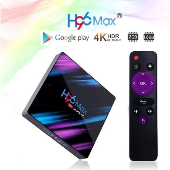 KINGSLIM H96 Max Tv Box Android 9.0 Rockchip RK3318 Quad-Core 2Go RAM ...