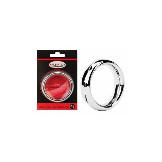MALESATION Metal Ring Rounded Steel 48 - Cdiscount Boutique Erotique