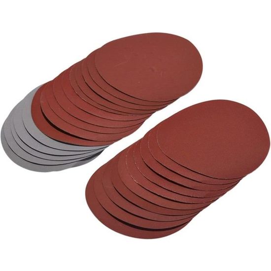Papier De Verre De Polissage En Bois 150Mm Ronde Feuilles Poncer Sable ...