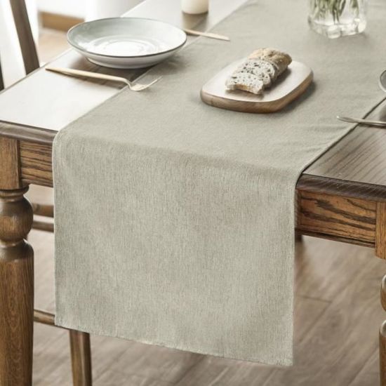 Chemin De Table D'Automne Marron Clair, Lavable, Pour Cuisine, Table À ...