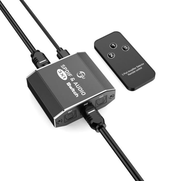 CABLE - CONNECTIQUE TV - VIDEO - SON FSU Spdif et Commutateur Audio 3 ...