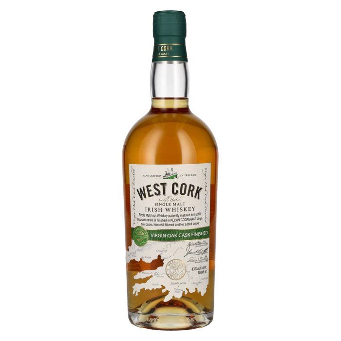 West Cork Single Malt Irish Whiskey VIRGIN OAK CASK FINISHED 43% Vol. 0 ...