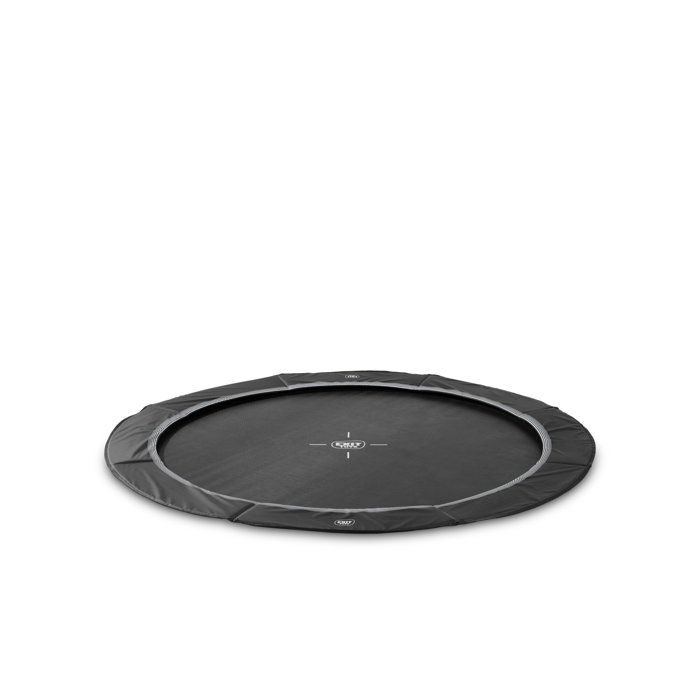 Trampoline de sport enterré au niveau du sol EXIT InTerra ø244cm - noir ...
