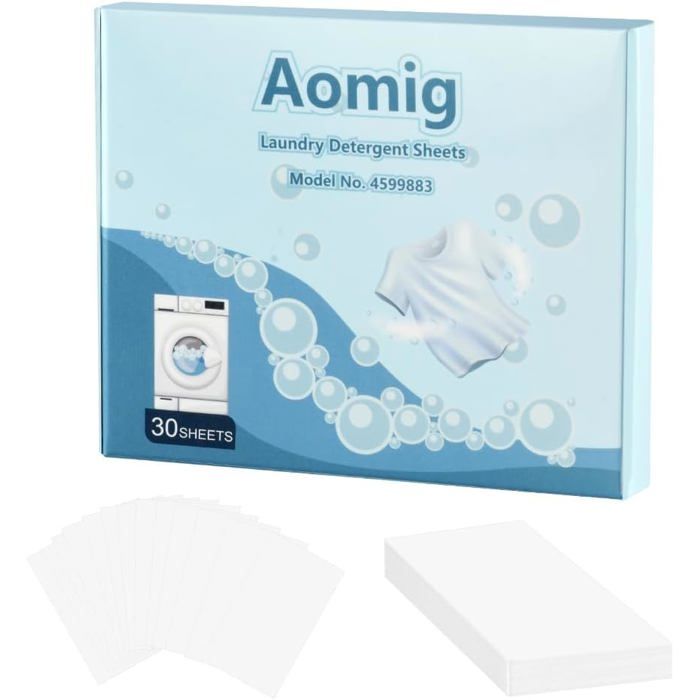 Feuilles de Détergent à Lessive Écologique pour Draps,Élimination des ...