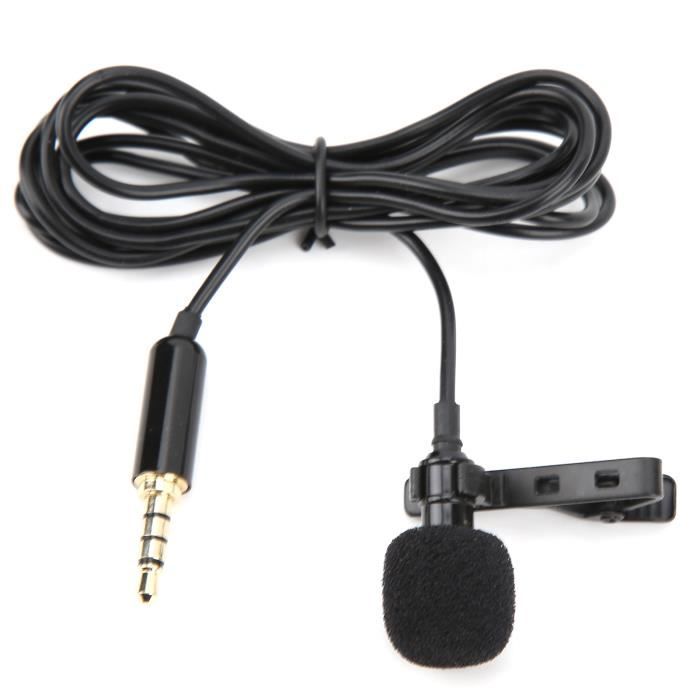 Akozon microphone Accessoire électronique à pince micro-cravate avec ...