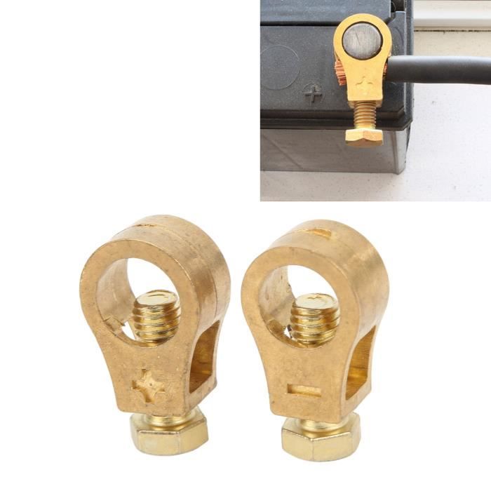 Ashata Connecteur de borne de batterie 2 Pièces Pince de Câble de Fil de Borne de Batterie en ...