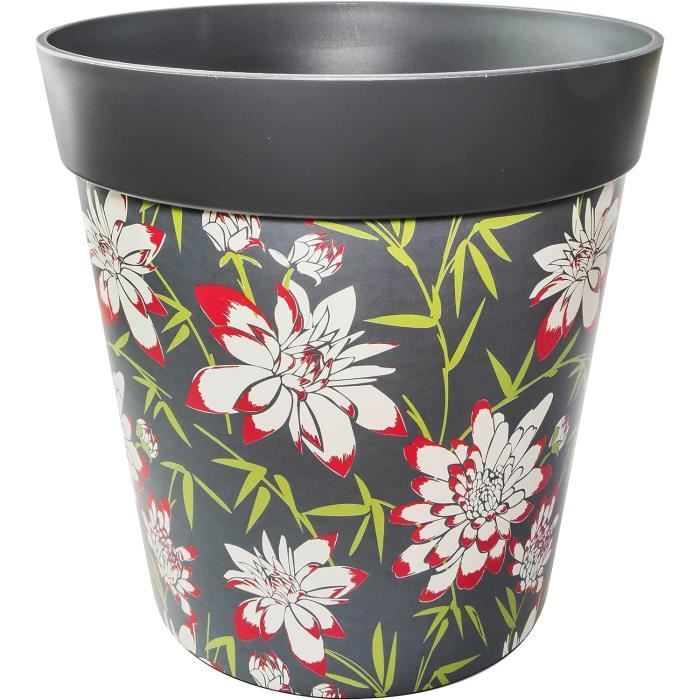 Élégant Pot À Fleurs-Plantes Avec Soucoupe Forme Ronde Et Élégante En ...