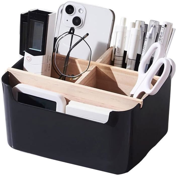 Organisateur De Table En Bambou - 5 Compartiments - En Bois - Pour ...