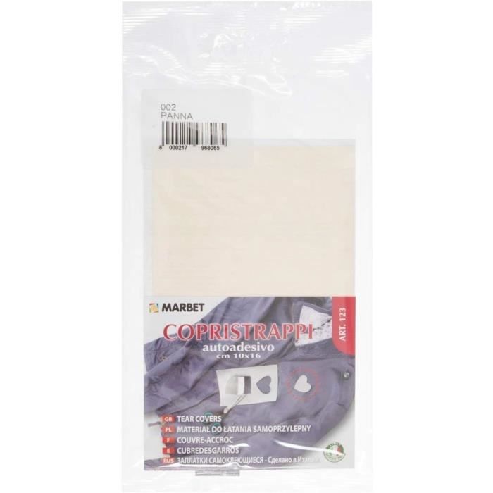 Mb123.002 | réparation Tissu thermocollant | | | Crème 16 x 10 cm ...