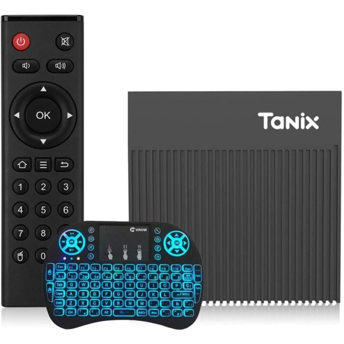 Android TV Box 11.0, 4 Go 64 Go Smart TV Box Amlogic S905X4 Prise en ...