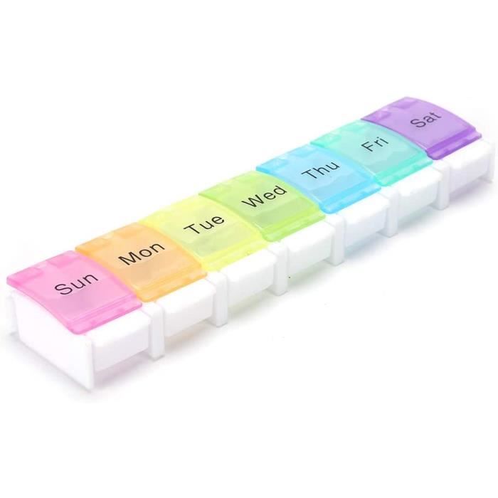 Pilulier Semainier, Pilulier Medicaments 7 Jours, Planificateur de ...