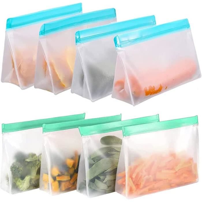 8 Pièces Sac Alimentaire Reutilisable, Sac Conservation Reutilisable ...
