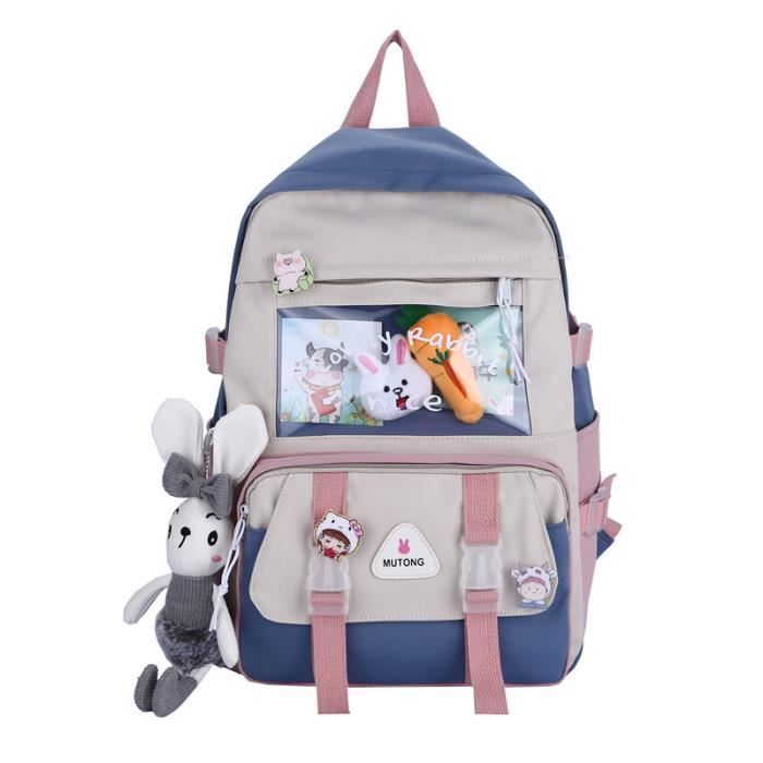 Sac à dos Sac d'école femme étudiante mignonne fille mode sac à dos ...