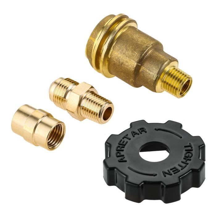 Adaptateur de bouteille de réservoir de Propane en laiton massif QCC1 ...