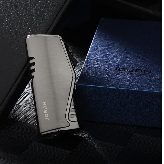 Jobon – Briquet Métallique À Triple Torche, Coupe-vent, Jet Turbo ...