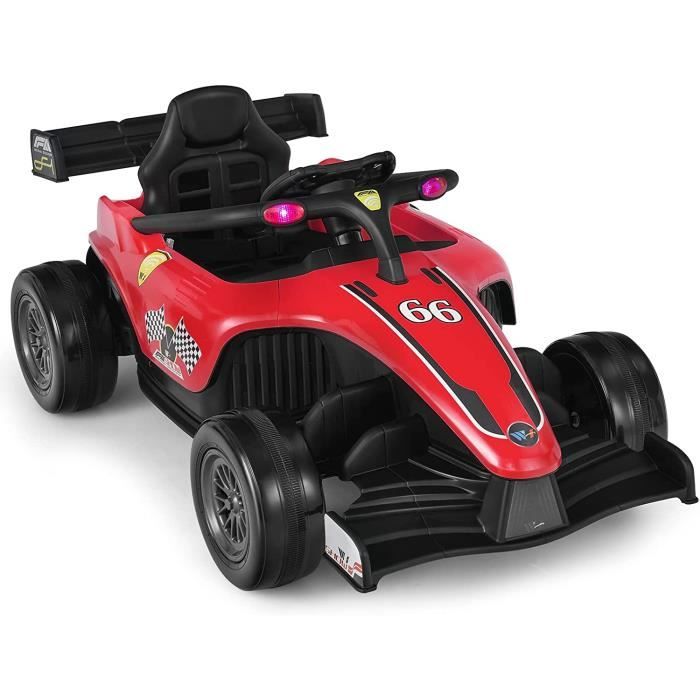 COSTWAY Voiture Électrique 12V7Ah pour Enfants 3 - 7 Ans, F1 Racing, 2 ...