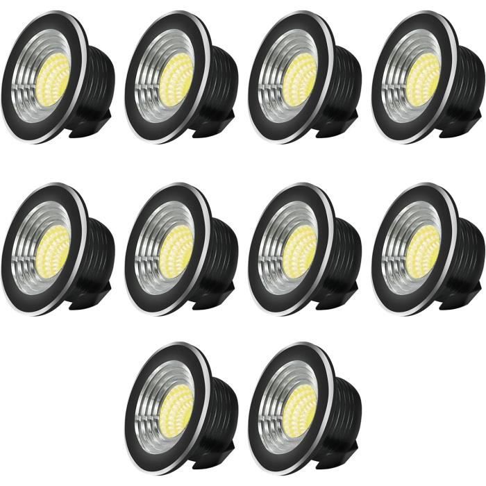 10 Spots Led Encastrables, Plafonnier Encastrable Rond 3W Ultraslim, 200Lm Par Spot, Blanc Chaud ...