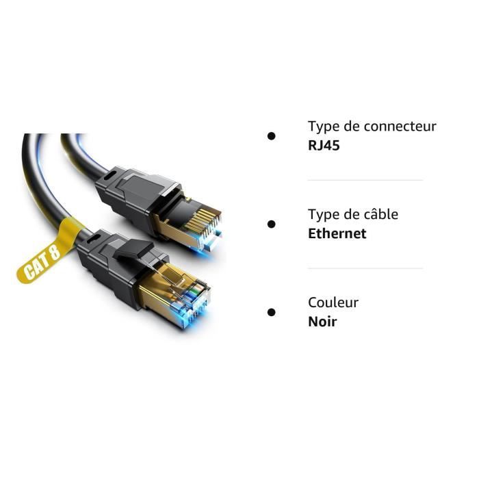 Akake Câble Ethernet de Classe 8,18m Noir - Cdiscount Informatique