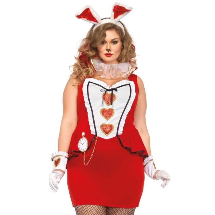 Costume - LEG AVENUE - Tea Party Bunny - Rouge - Intérieur - Peplum ...