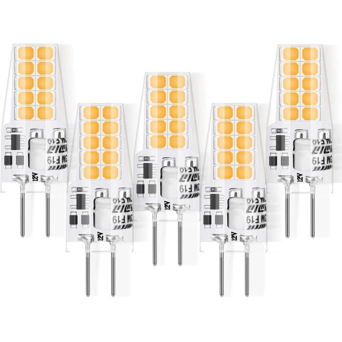 Ampoule - Led 3W 12V Ac/Dc Ampoules Musunia G4 Équivalent 30W Halogène Blanc Chaud 3000Knon ...