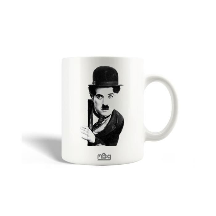 Mug en Céramique - Charlie Chaplin - Noir et Blanc - 30cl - Compatible ...