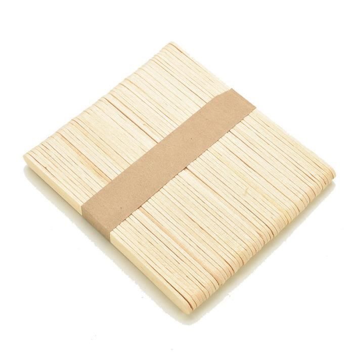 Bâtons de Popsicle en bois DIY enfants 50 Pcs ... - Cdiscount Maison