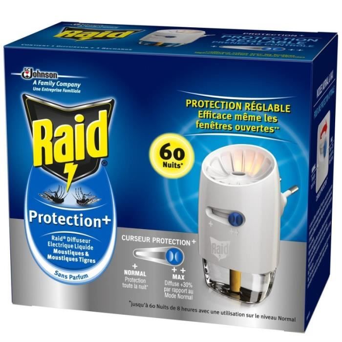 RAID - Diffuseur Electrique Liquide Protection + 60 Nuits - Lot De 3 ...