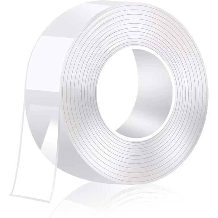 5M Ruban Adhésif Double Face Extra Fort, Lavable Traceless Nano Tape ...
