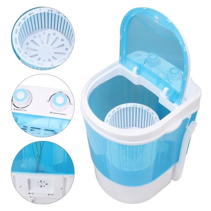 Tbest mini laveuse sécheuse combo Mini Lave-linge Séchant Combiné Cycle ...