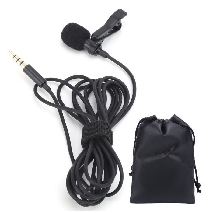 TMISHION micro lave-mains Micro-cravate filaire à pince sur micro à ...