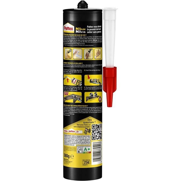 Ni Clou Ni Vis Extra Fort & Rapide, colle de fixation surpuissante ...