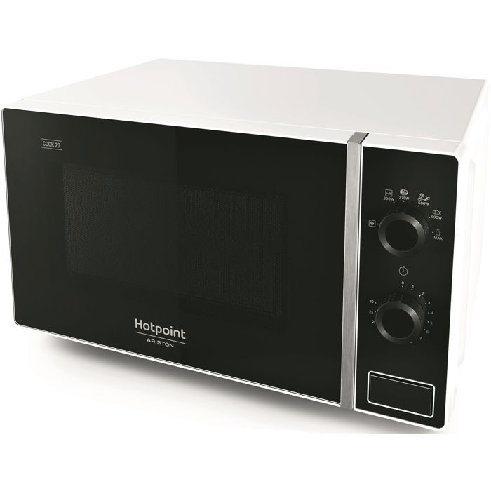 Micro-ondes posable - HOTPOINT - MWHA101W - Blanc - 700 W - 20 L - 45,2 ...