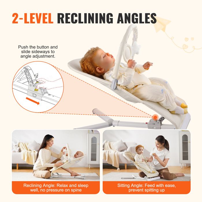Transat pour Bébé-Duoku-Siège Transat Pliable pour Bébés de 0 à 9 Mois ...