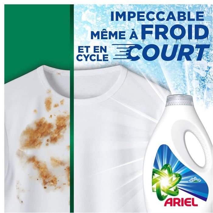 Ariel Lessive Liquide, 70 Lavages, Alpine, Élimine Les Taches ...