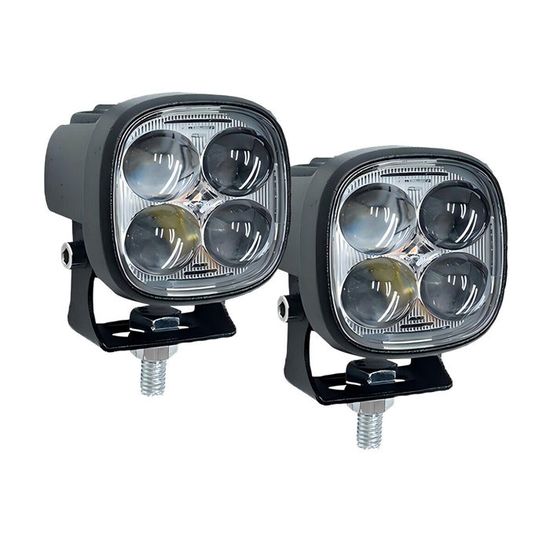 Rampe de Phare de Travail LED 2x40w, 12V 24V, Carré Projecteurs Lumière ...
