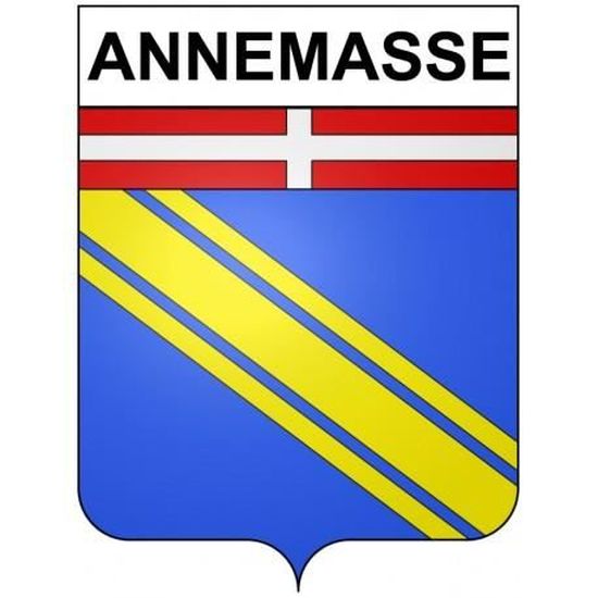 Annemasse 74 ville Stickers blason autocollant adhésif - Taille : 4 cm - Cdiscount Maison