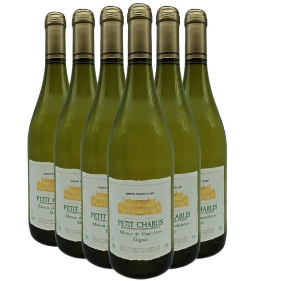 Petit Chablis Elégance Blanc 2021 - Lot de 6x75cl - Maison de ...