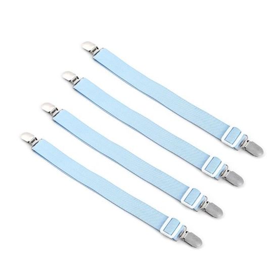 Pince à linge - Blue - Lot de 4 - Tendeurs élastiques ajustables - 20 ...