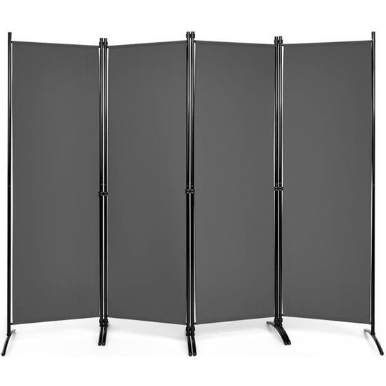 COSTWAY Paravent sur Pied 4 Panneaux Pliable 220x173 CM, Cloison de ...
