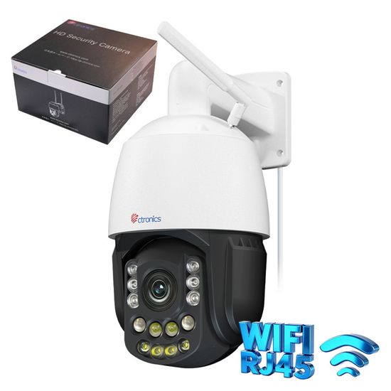 Ctronics PTZ Caméra Surveillance 6x Zoom Hybride WiFi Extérieur 2MP ...