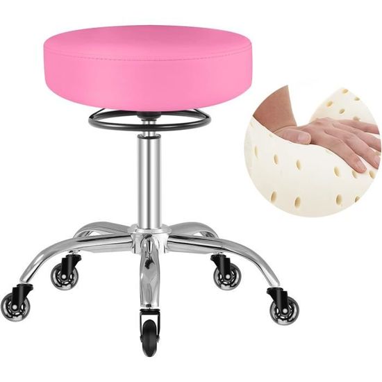 Tabouret Roulant Réglable En Hauteur, Avec Roulettes, 47,5 À 60,5 Cm ...