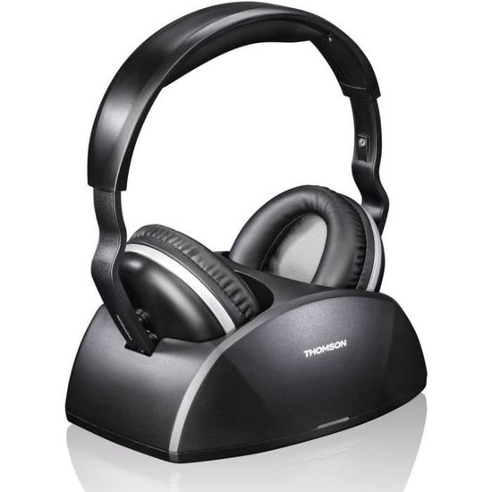 Casque Tv Sans Fil Whp3321Bk Avec Entrée Optique 8H D'Écoute Mousse ...